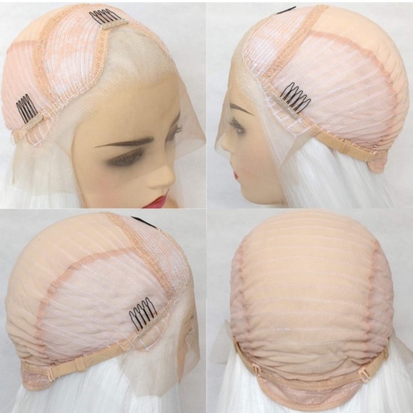 Hair | 22inch Long Straight White Lace Front Wig | Poshmark